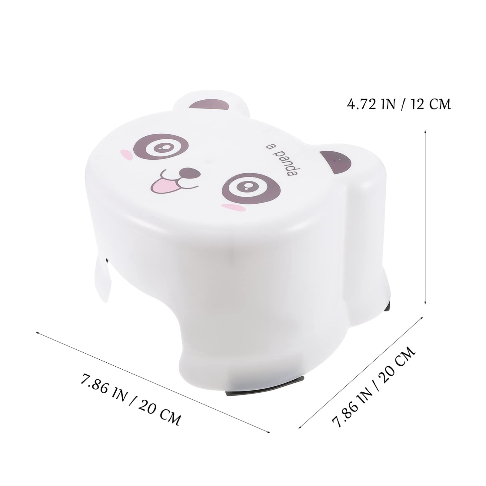 Toddmomy Anti- Skid Step Stool Kids Bathroom Stool Plastic Foot Stool Cartoon Step Stool for Living Room, Bathroom Non Slip Chairs ( White)