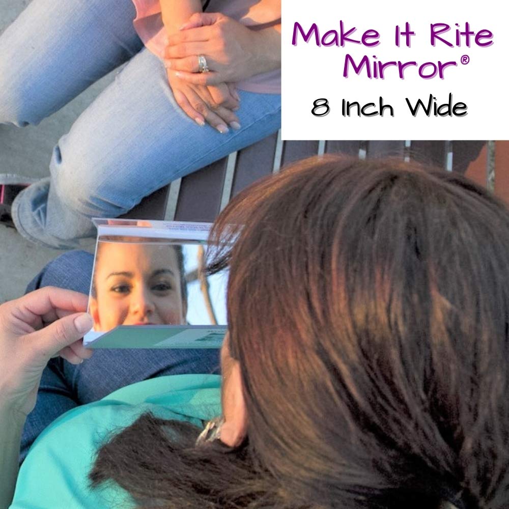 8" Wide 2-Way Make It Rite Mirror for Face Down Vitrectomy Eyesight and Proning Lung Recovery | Easy to Watch TV During Face Down Recovery