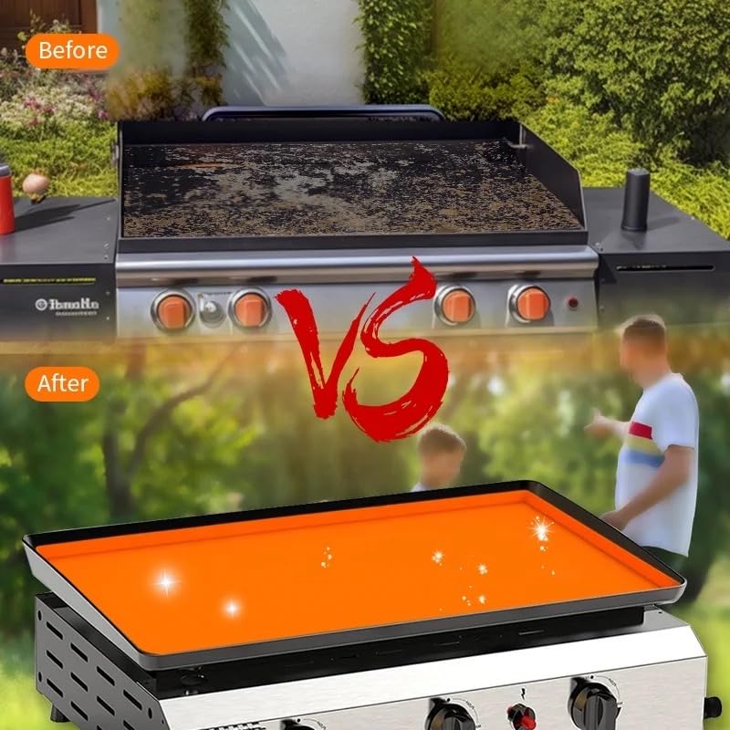 36 Inch Silicone Griddle Mat for Blackstone and Other Large Grills Griddles Heavy Duty Food Grade Silicone Cover Washable Reusable Durable Protective Mat for Rust Dust Rodents Insects