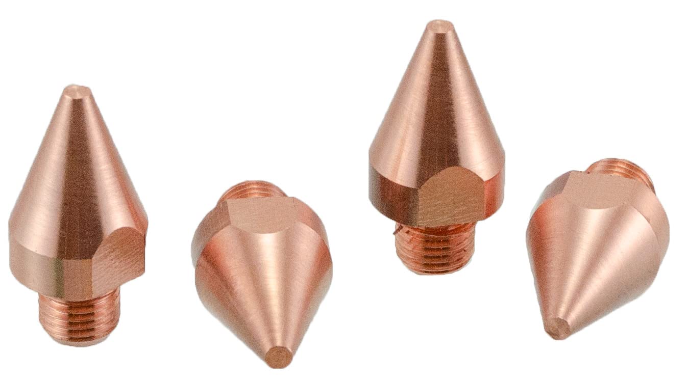2 Pr Spot Welder 1/8"Tips 476-040211-125 fits Miller Style Welding Tongs - 3/8-24 Thread