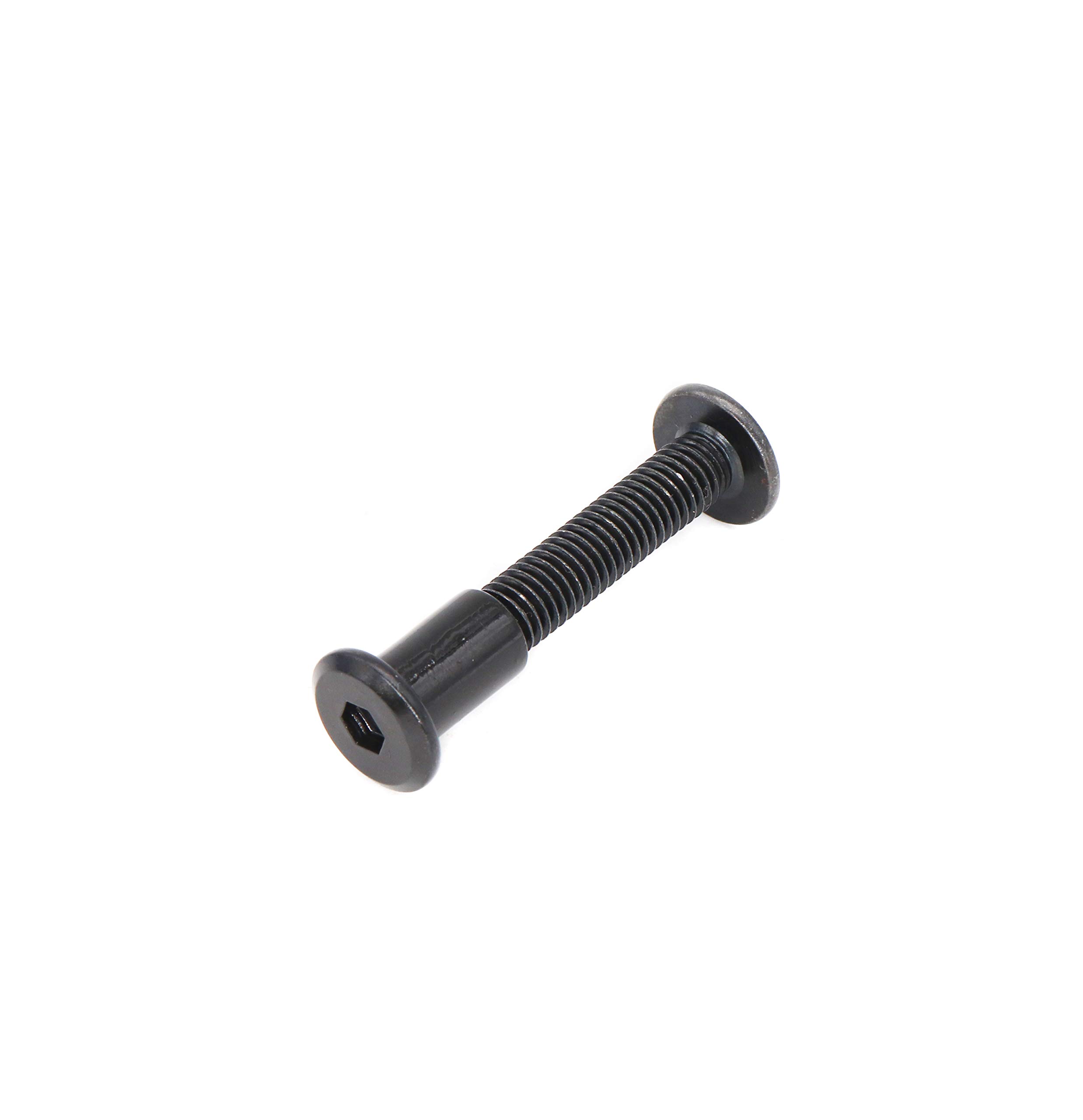 binifiMux 50pcs Black M8 Countersunk Rivet Socket Cap Connecting Bolts Cap Nuts Assortment Kit, M8 x 20mm/25mm/30mm/35mm/40mm