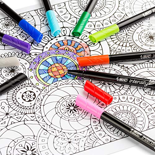 BIC 12 Intensity Fineliner Pen - Assorted Pack of 20