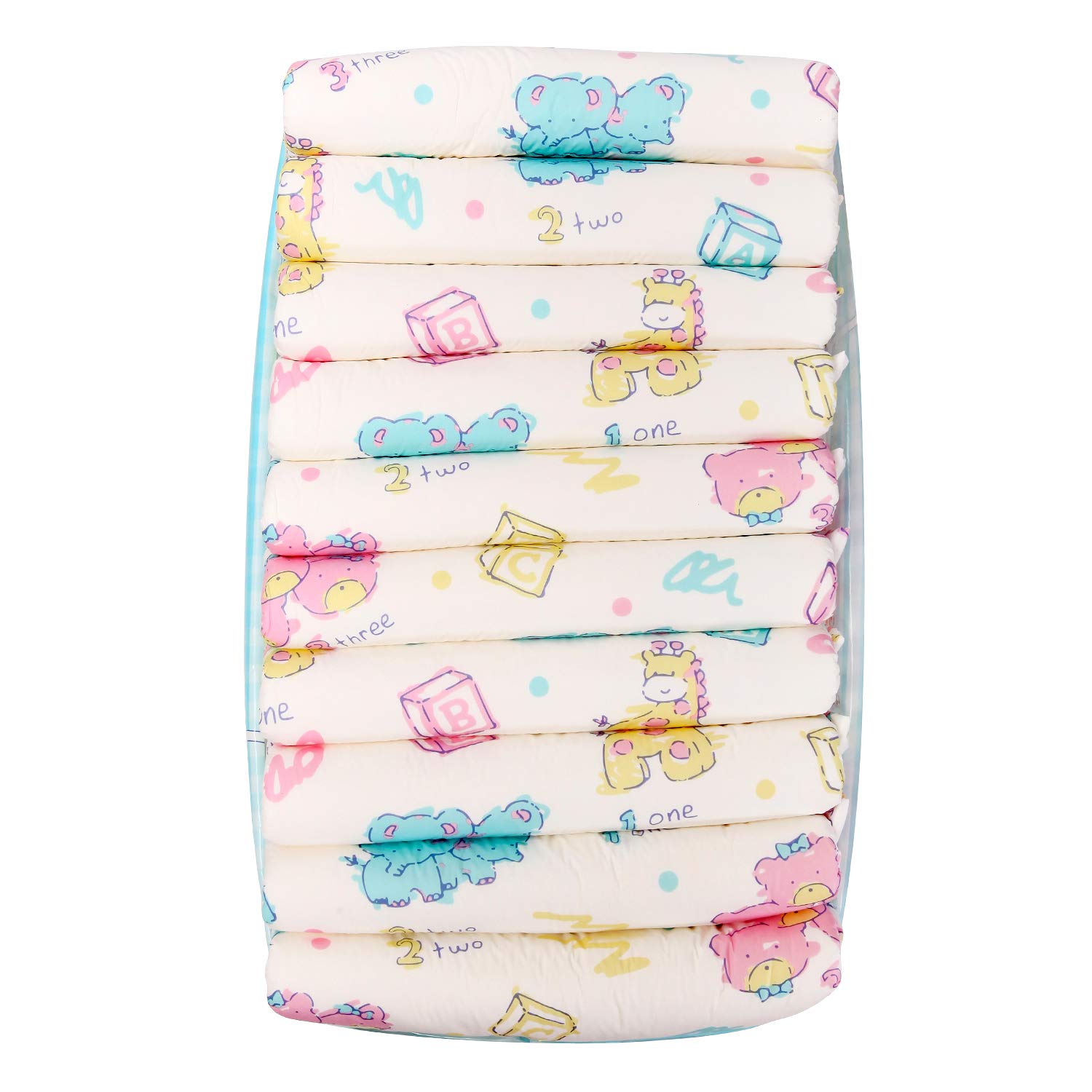 Littleforbig Adult Printed Diaper 40 Pieces (4 Packs) - Vintage Baby (Medium 28"-38")