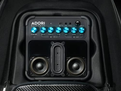 Adori Slimtech - Bluetooth Mini Guitar Amp, Portable Guitar Amp with Rechargeable Type-C 10 Hour Play. Ultimate Electric Guitar Practice Amplifier