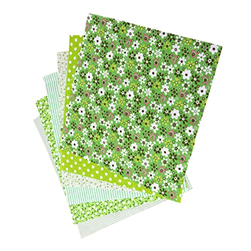 7pcs Cotton Percale Sheets Quilting Fabric Linen Bed Sheets Embroidery Fabric Flower Quilting Fabric Fat Quarter Bundles Cotton Square Cotton Fabric Square Cotton Cloth Craft Cloth