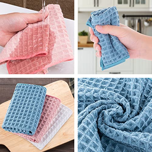6 PC sdish Towels for Kitchen, Reusable Dish Cloths,12" x 12"Dish Towels for Washing Dishes ,Highly Absorbent Tea Towel,Premium Dish Rags_Suitable for Kitchen Bathroom and Cleaning Counters