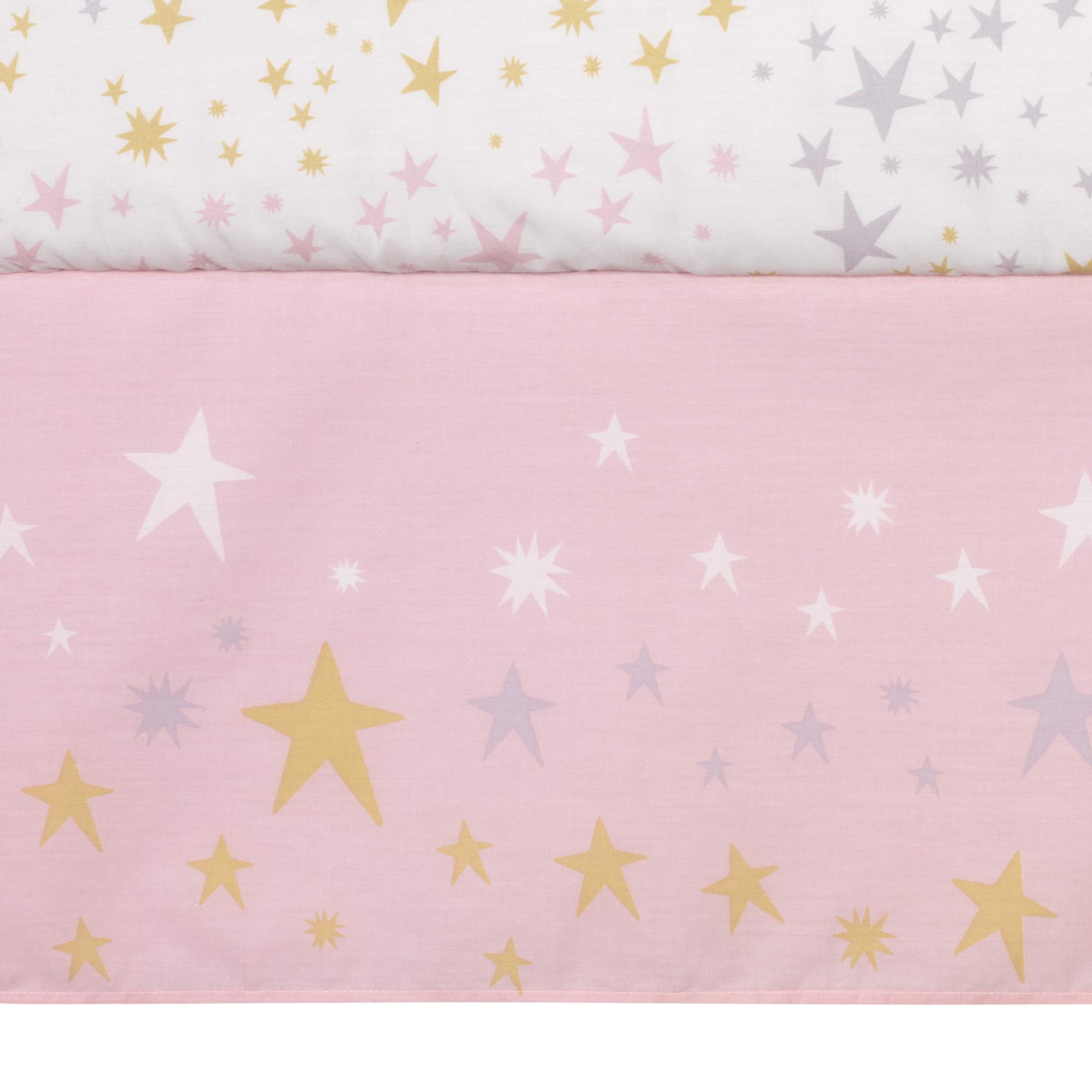 Bedtime Originals Rainbow Unicorn 3Piece Crib Bedding Set, Purple