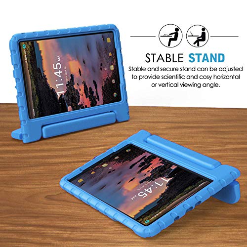 BMOUO Kids Case for Alcatel Joy Tab 8 2019/T-Mobile 3T 8 Tablet 2018/A30 Tablet 8 2017, Lightweight Kid-Proof Handle Stand Case for Alcatel Joy Tab 2019/Alcatel 3T 8 2018 / A30 8 inch 2017 - Blue
