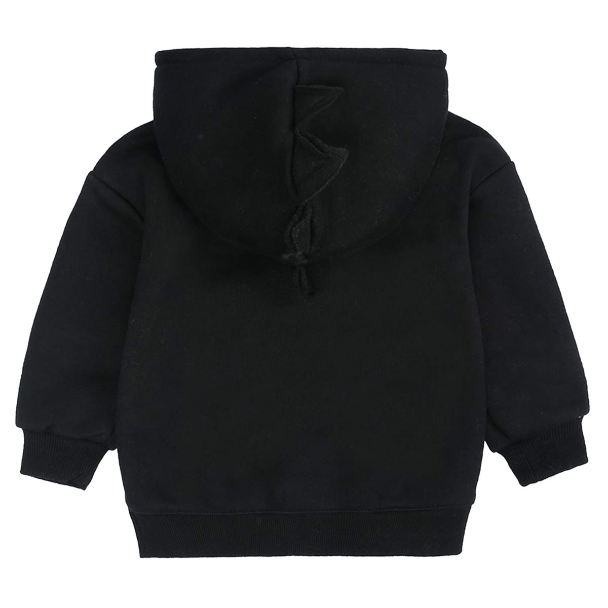 famuka Baby Boy Girl Sweatshirt Toddler Kid Plain Hoodie (Black, 18-24 Months)