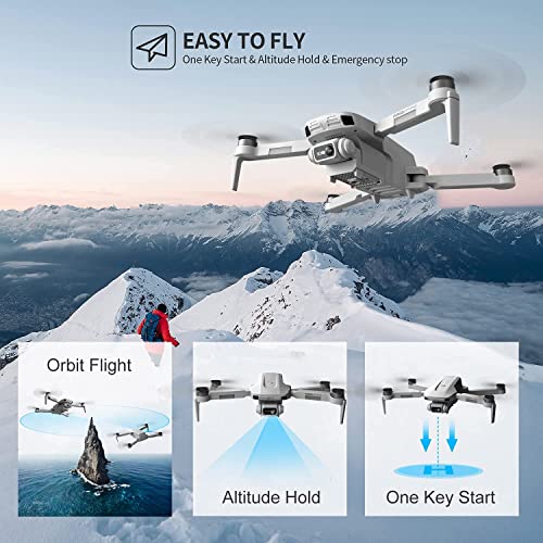 4DRC F8 GPS Drone with 4K Camera for Adults,5G FPV Live Video RC Quadcopter,Brushless Motor Drone for beginners, with Auto Return Home, Follow Me,Waypoint Fly,2 Batteries,Carrying Case