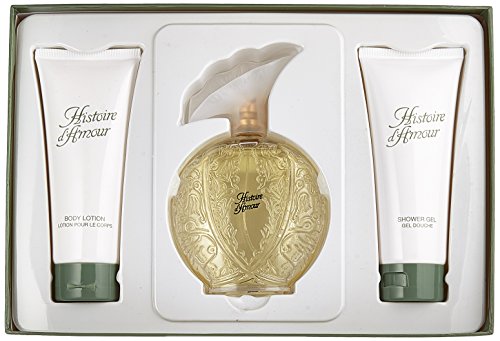Aubusson Histoire D'amour 3 Piece Set (3.4 Ounce Eau de Toilette Spray Plus Body Lotion Plus Shower Gel)