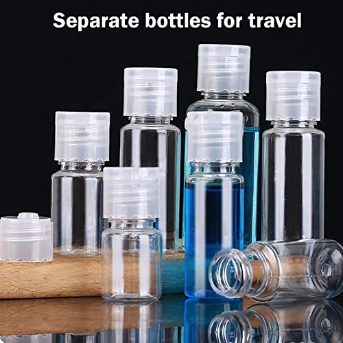 1PC Refillable Transparent Empty Bottle Plastic Bottle for Travel Sub Bottle Container Bottling Cosmetic Shampoo Separate Lotion