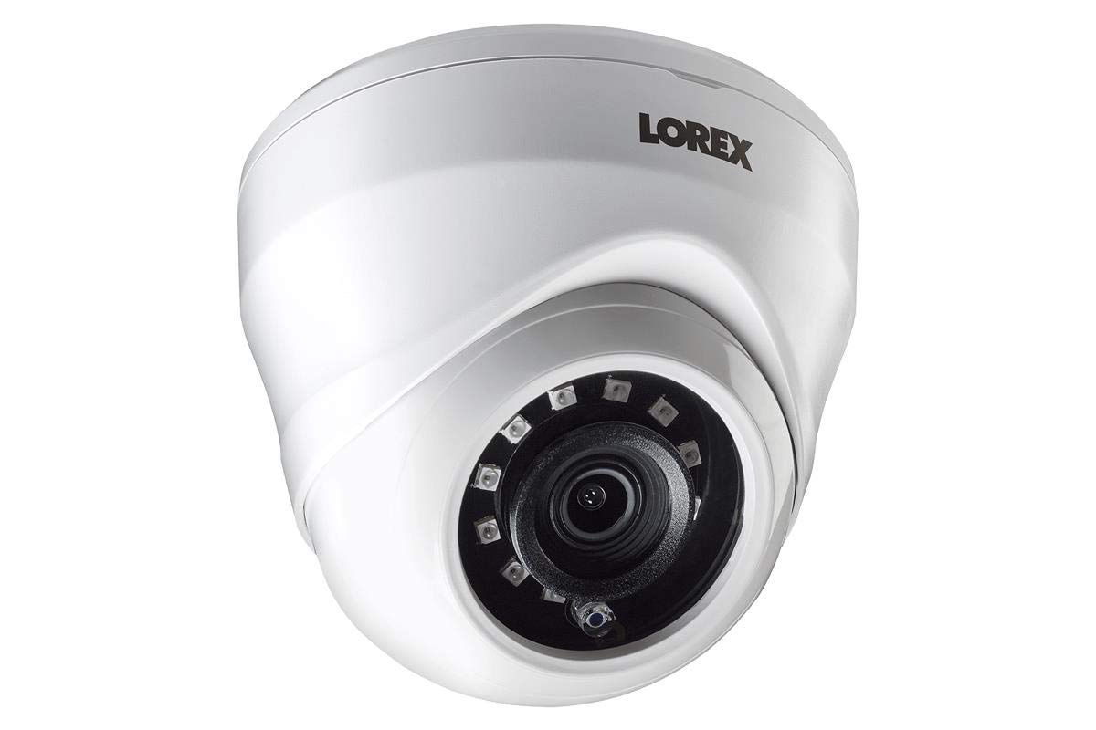 Lorex LAE221 Indoor/Outdoor 1080p HD Analog MPX Security Dome Camera, 3.6mm, 130ft IR Night Vision, Works with Lorex MPX DVR, Camera Only, White (4-Pack)