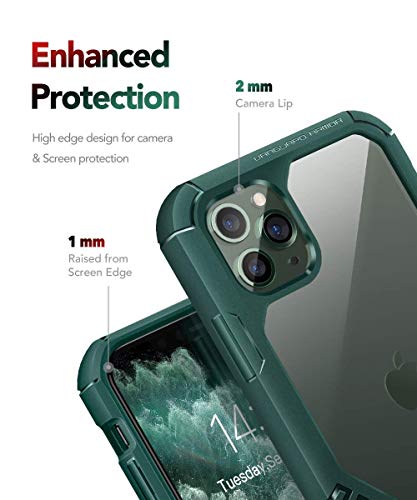 MOBOSI Vanguard Armor Cell Phone Accessory Bundle - AirPods Pro Case & iPhone 11 Pro Max Case (Midnight Green)