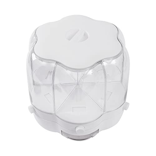 360° Rotatable Cereal Dispenser, One-Click Rice Output, Visible Round Multigrain Tank Cup Dry Rice Container Food Dispenser Sealed Grains Cans Grain Storage Tank for Storage Small Beans(Style 5)