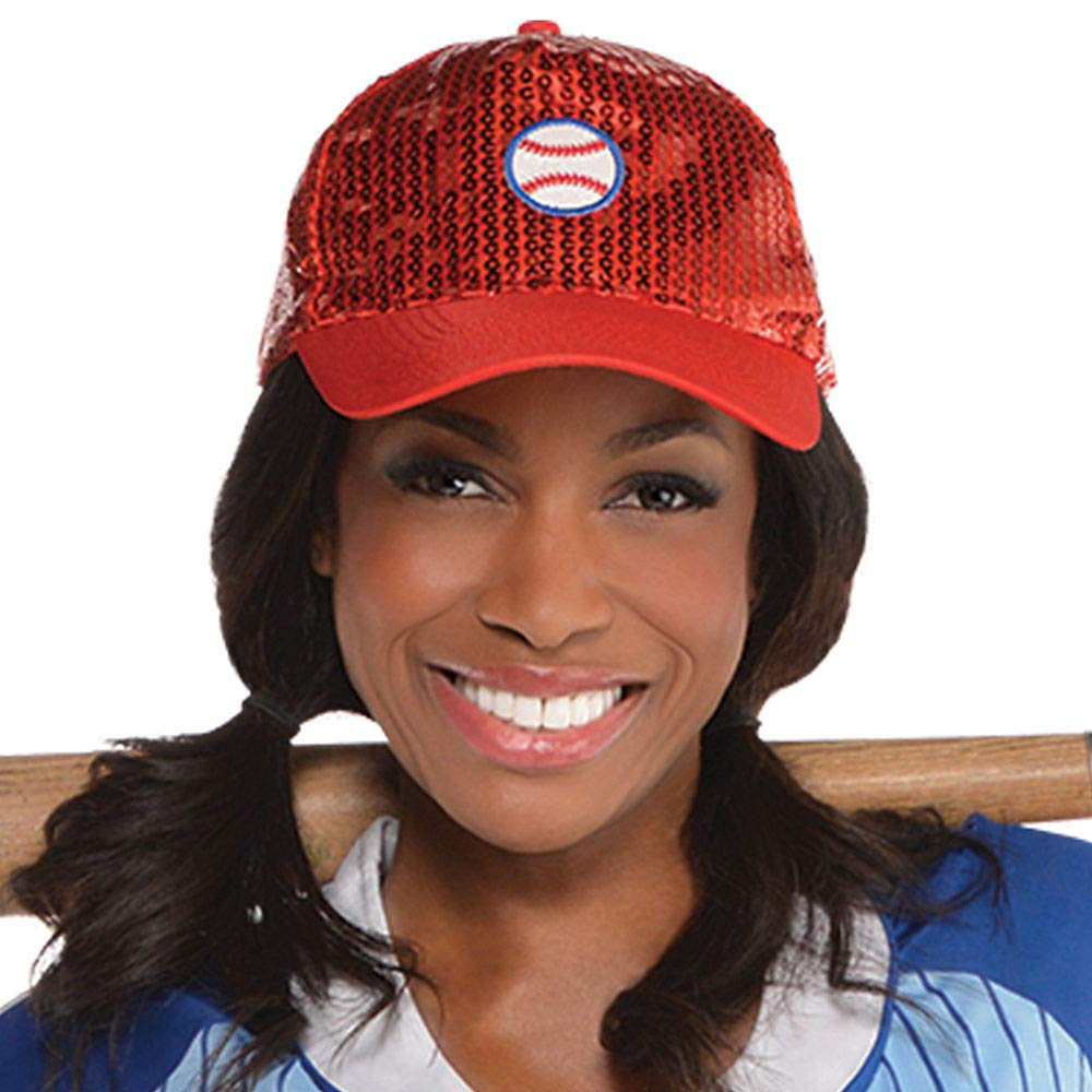 Adult Baseball Babe Costume Kit - X- Large (14-16), Multicolor - 1 Set