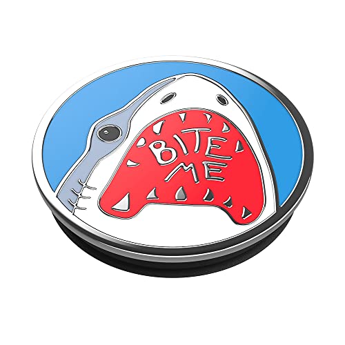 PopSockets PopTop (Top only. Base Sold Separately) Swappable Top for PopSockets Phone Grip Base - Enamel Shark Bites