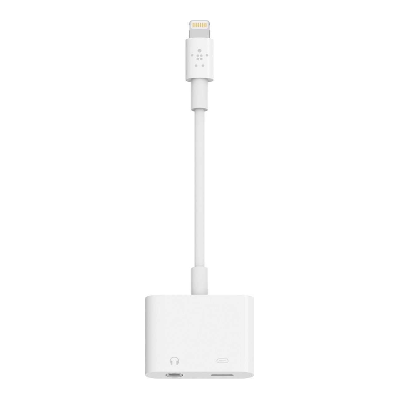 Belkin RockStarTM Lightning to 3.5mm Audio Cable + Audio Charger Splitter, 2-in-1 Aux iPhone Headphone Adapter & Charger Dongle Bundle with Belkin MiXiT Tangle-Free Aux / Auxiliary Cable, 3 Feet (Black) - AV10127tt03-BLK