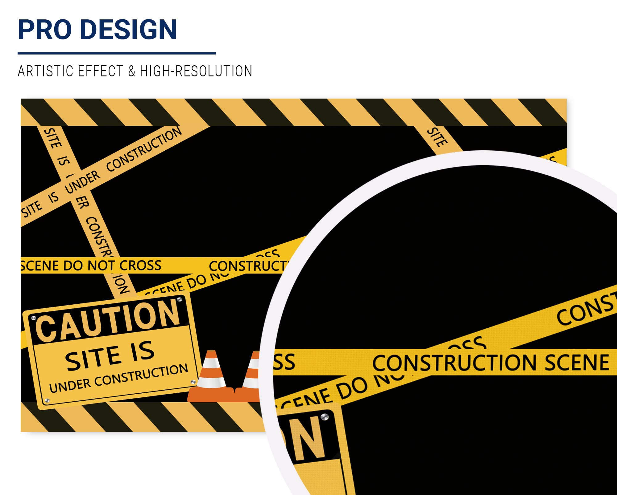 Allenjoy Under Construction Site Banner Backdrop for Boys Birthday Party Dump Truck Digger Zone Photography Decoration Supplies Construction Scene Photo Background Supplies