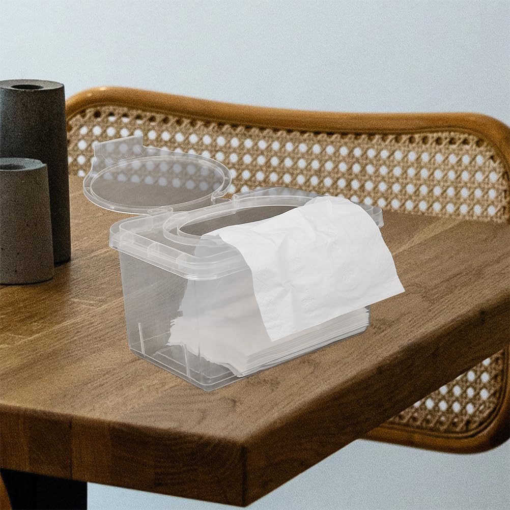2pcs Box Baby Wipes Dispenser Portable Tissue Container Travel Refillable Wipe Box for Car Picnic Bathroom Living Room Outdoor Use