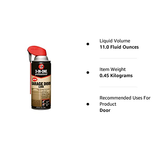 3-in-ONE Professional Garage Door Lubricant Spray, 11 Oz.