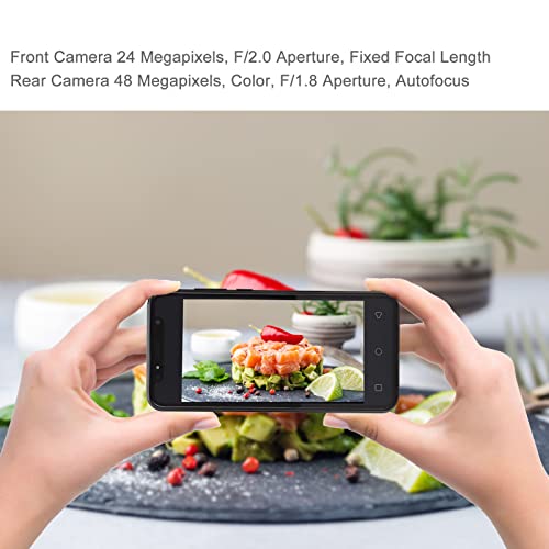 Acogedor Unlocked Smartphone, 7.3" HD Screen Dual Cards Dual Standby Cell Phone, 12GB RAM 512GB ROM Android Smartphone for Working Gaming Entertainment(Black)