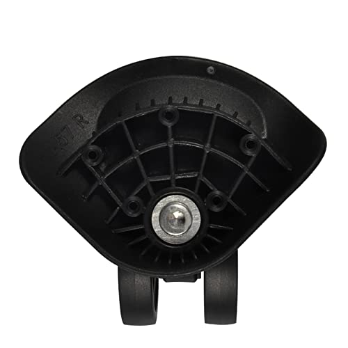 2Pcs Replacement Swivel Wheels, 360 ° Swivel Plastic Luggage Suitcase Wheels, Universal Wheel Draw‑Bar Box Accessory-Black