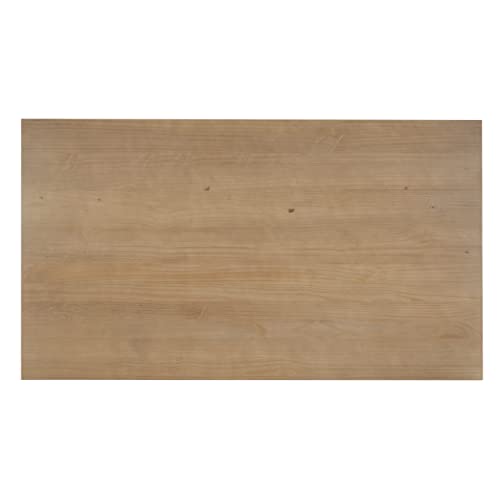 Powell Rustic Honey Solid Pine Double Pedestal Design Dining Sophia Table