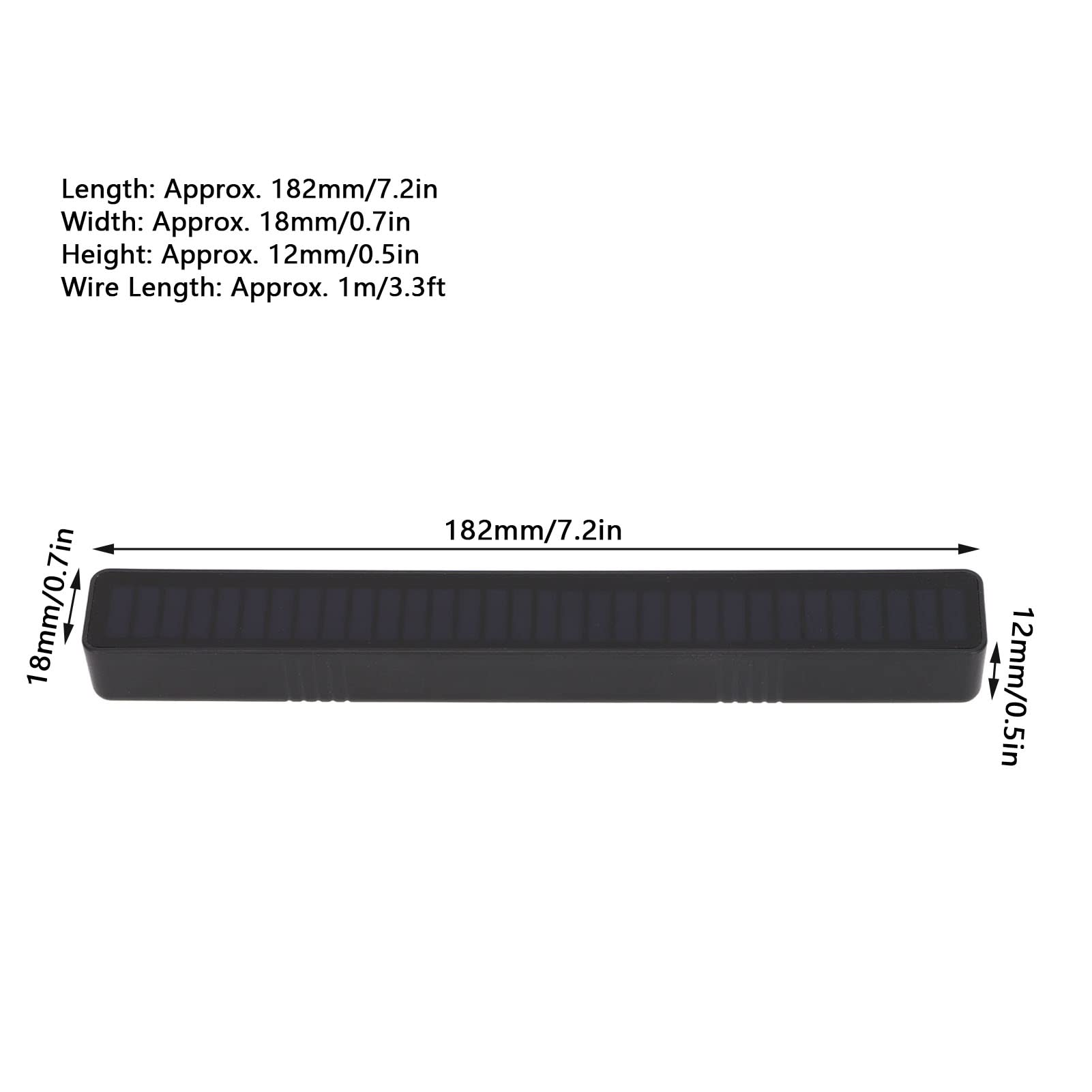1Pcs Sound Activated Light, LED RGB Light Bar, 32 Bit Music Pickup Rhythm Light, USB Rechargeable, Ambient Light for Car, DJ, Gaming Room, Party, TV