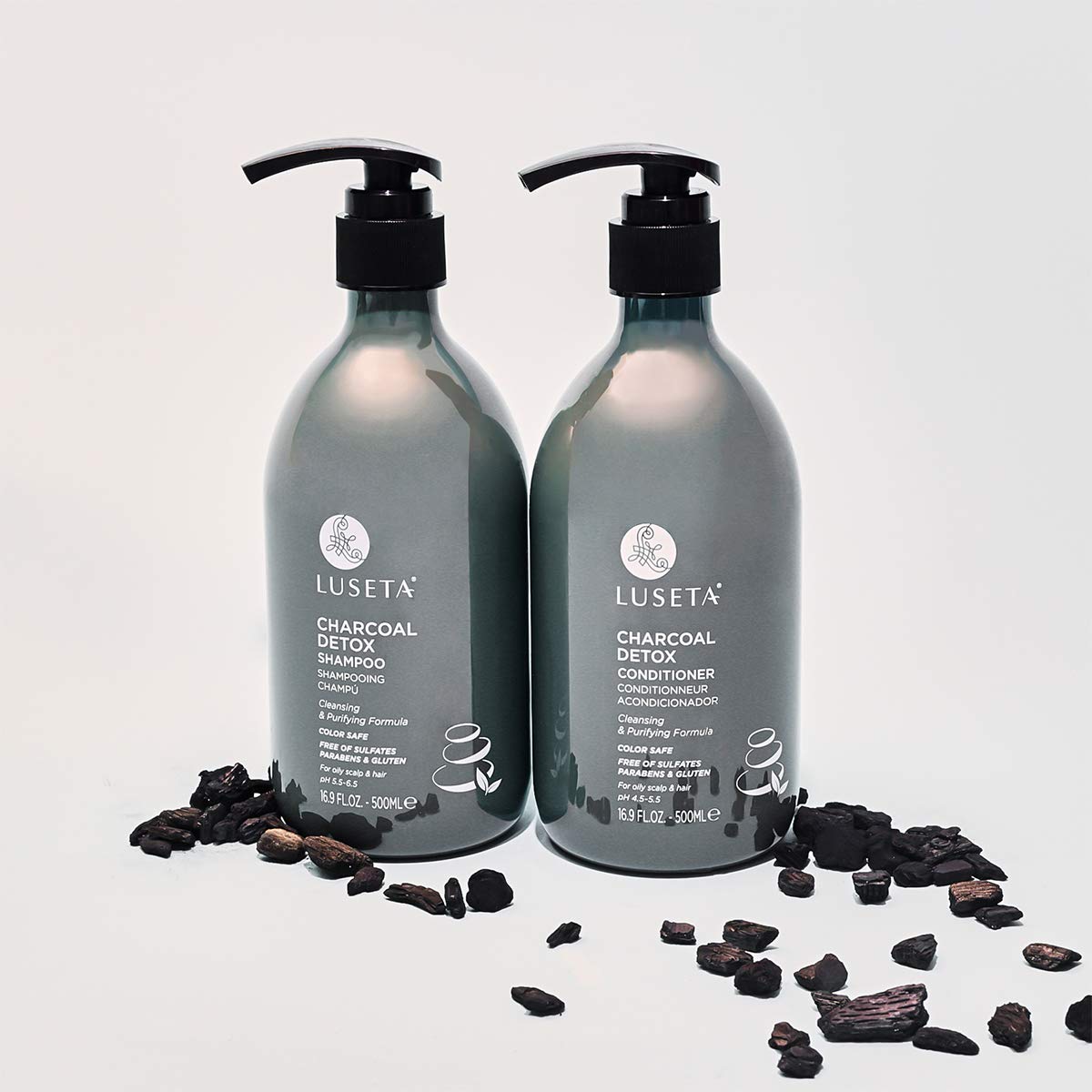 Luseta Charcoal Detox Shampoo for Clarifying, Detoxifies and Volumizing 33.8oz