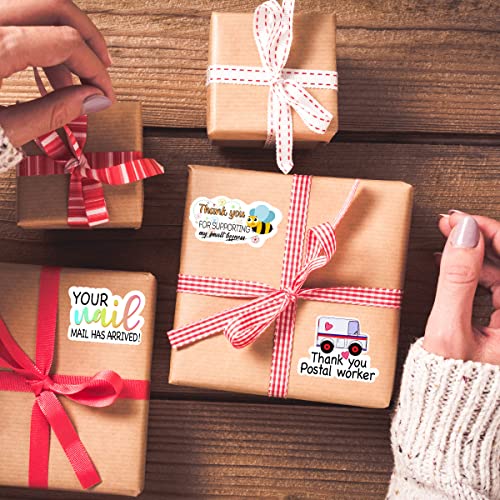 Wailozco Thank You Bee Stickers,Thank You Stickers,Handmade Stickers,Small Shop Stickers,Envelopes Stickers for Small Business, Online Retailers,Handmade Goods,500 Labels Per Roll