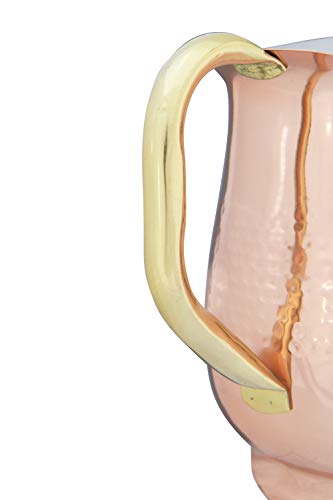 Creative Co-Op 42 oz. Hammered Stainless Steel Pitcher, Copper