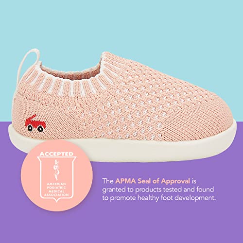 See Kai Run Baby Knit - Slip-On First Walker Shoes for Infants, Pink, Infant 5