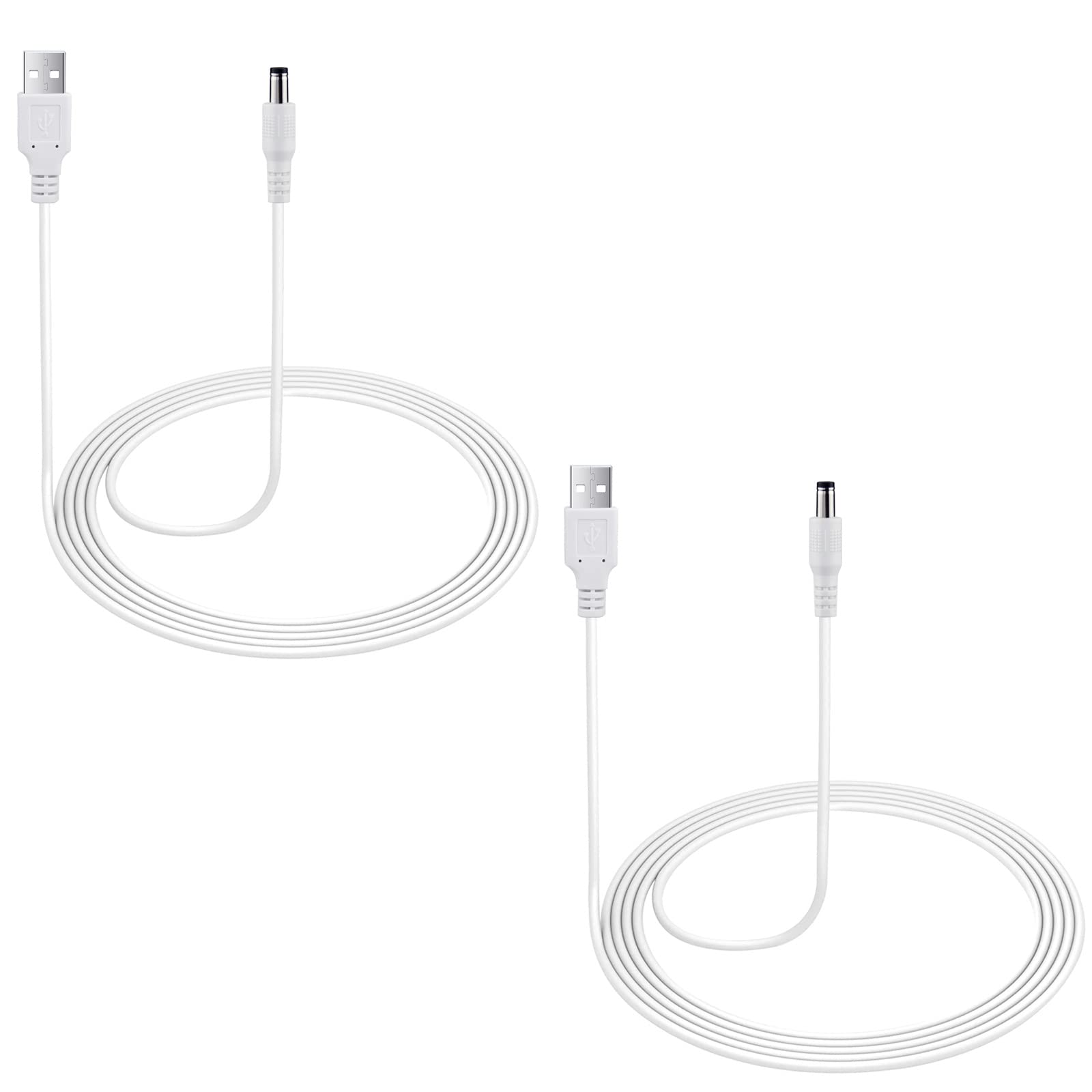 2-Pack Power Cord for Graco Simple Sway, DuetSoothe, DuetConnect LX, DuoGlider, Glider LX - 5V Charging Cable for Nova Baby Swing, 6.5 ft