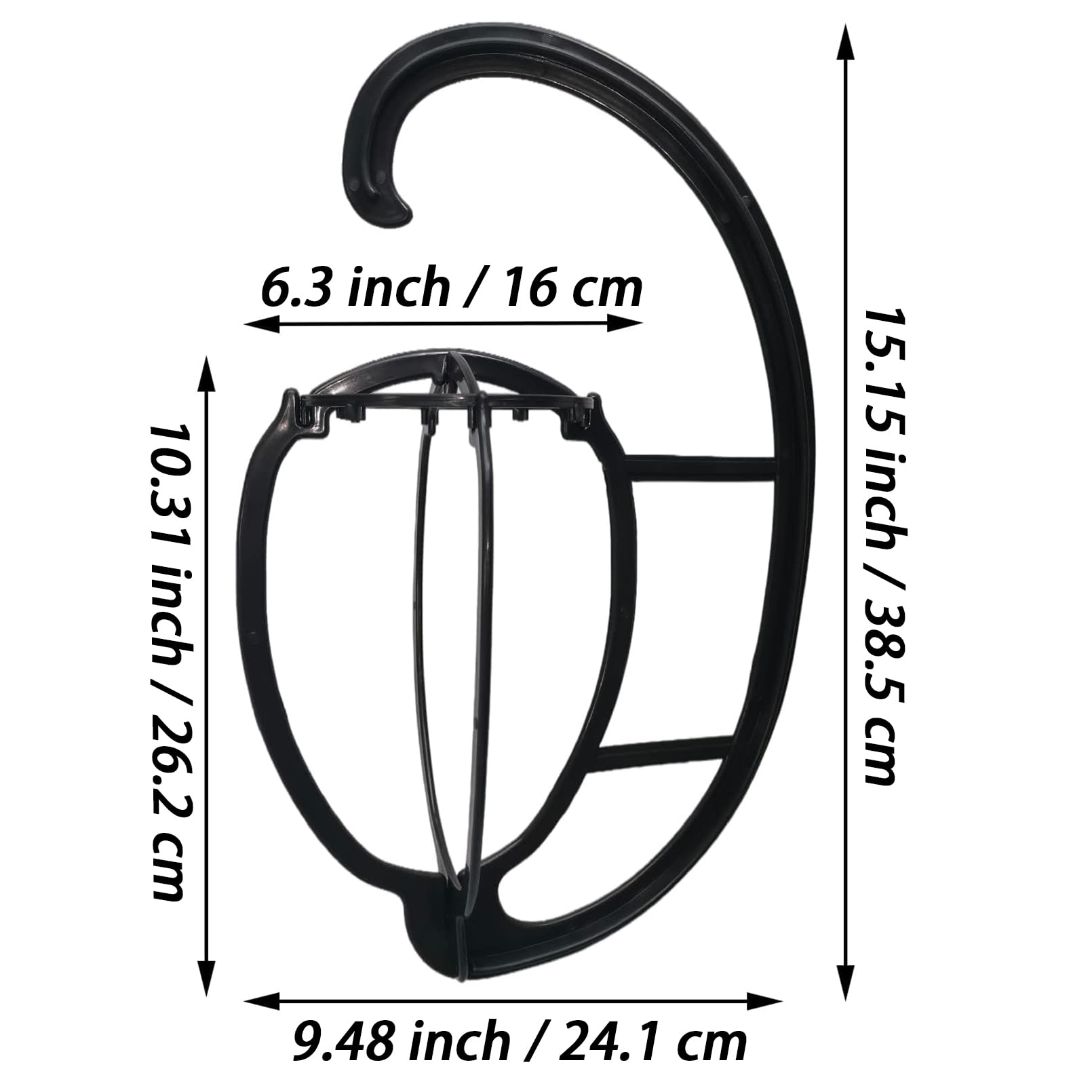 FINDYOU Hanging Wig Stand Wig Hanger for Multiple Wigs Holder Stand for Hair Extensions, Wigs & Accessories(6 Packs)