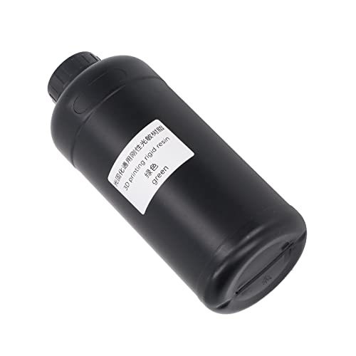 3D Printer Resin, Good Fluidity Curing Rigid Resin Easy to 1000ml Stretch Resistant with Less Odor for Industrial Parts(Green)