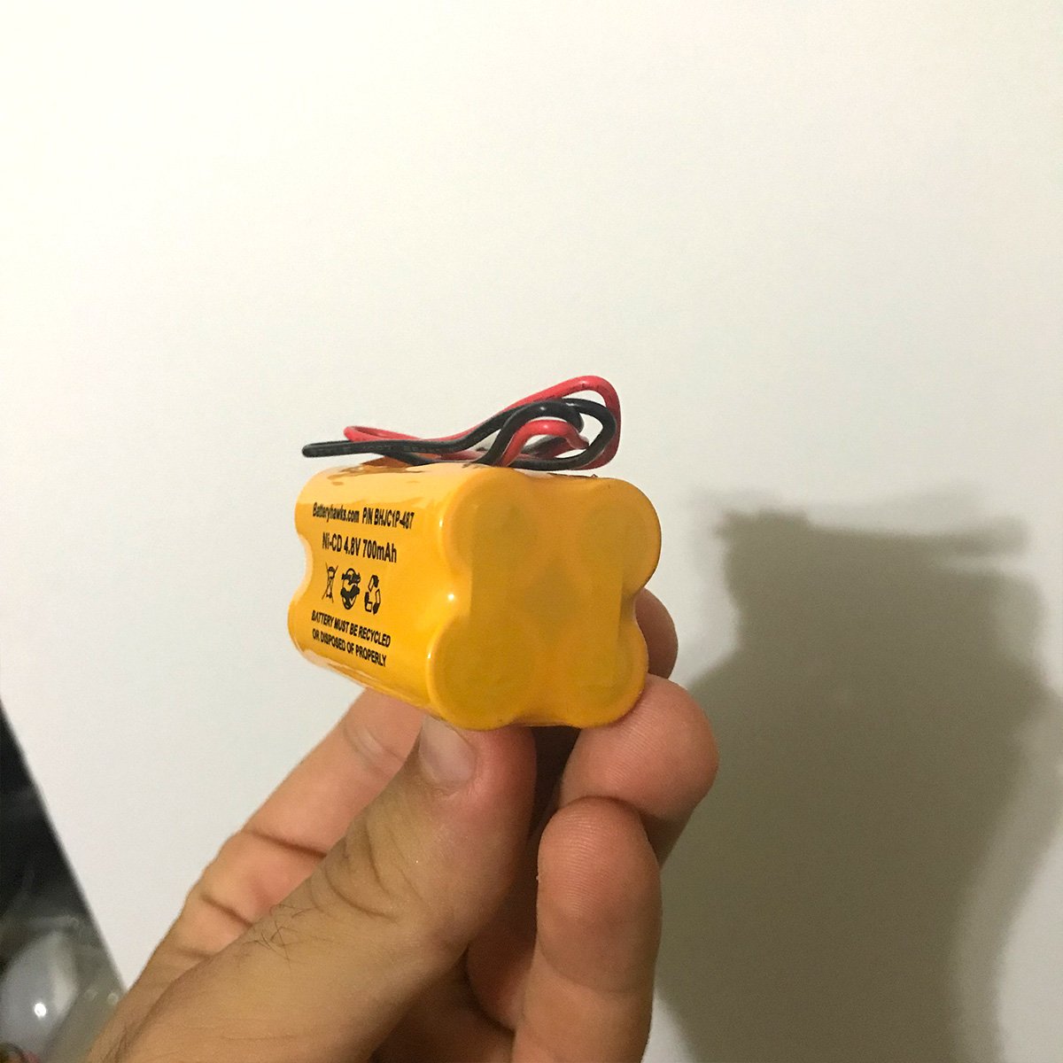 BL93NC487 BL93NC484 BAA-48R DAA700MAH4.8V 4-TD-800AA-HP NIC0186 E-XP2RBW ANIC1117 Unitech AA500MAH SIMKAR 6600012 OSA126 Lithonia ELB-CS05 Simkar SLED BAT ELNICD-48-700 4.8v 700mah Ni-Cd Battery