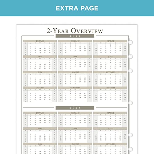 2022 Monthly Planner Refill by AT-A-GLANCE, 87329 Day-Timer, Size 5, Folio Size, Loose-Leaf (491-685) - White