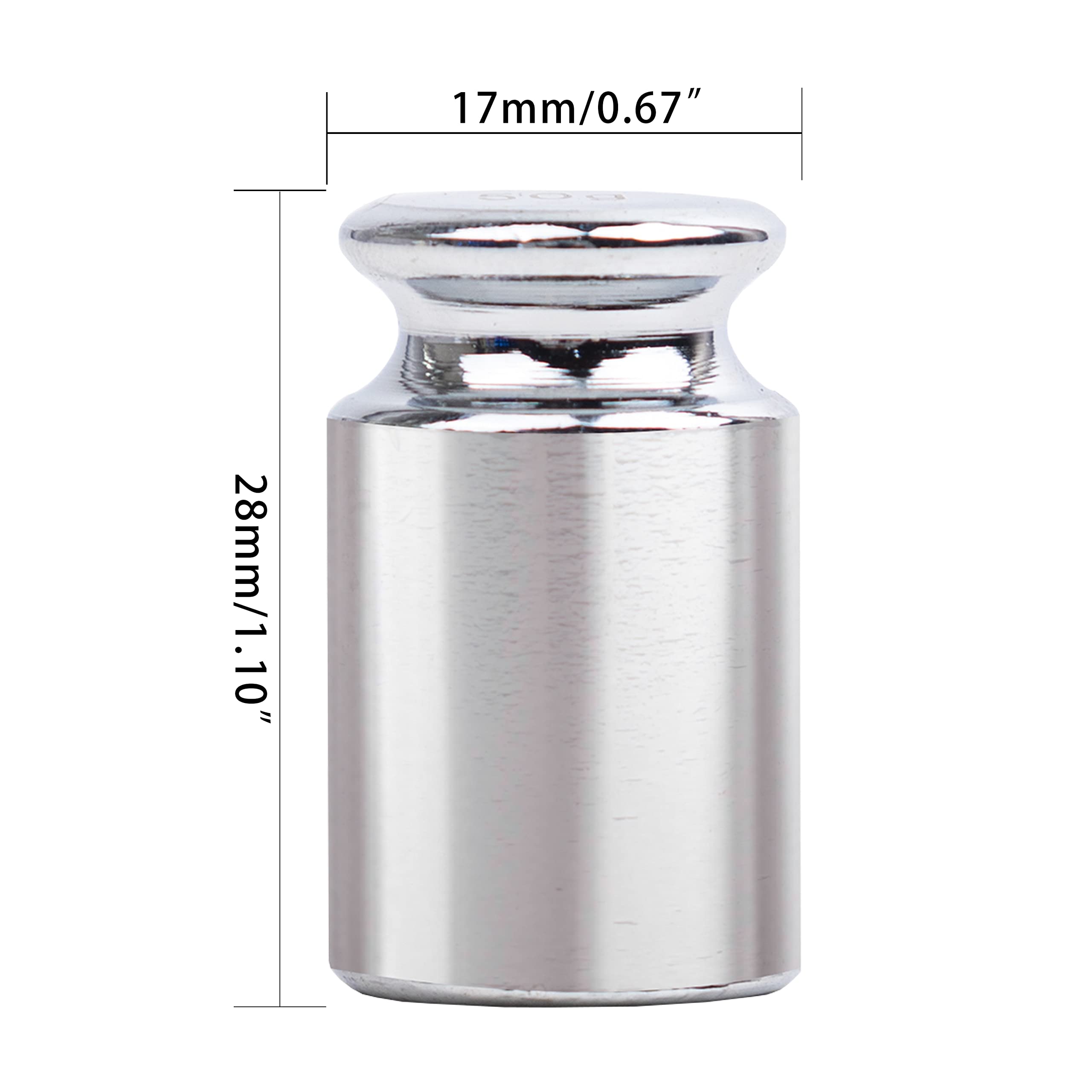 TEXALAN(R) M2 Chrome Scale Calibration Weight for School Lab Factory (50G)