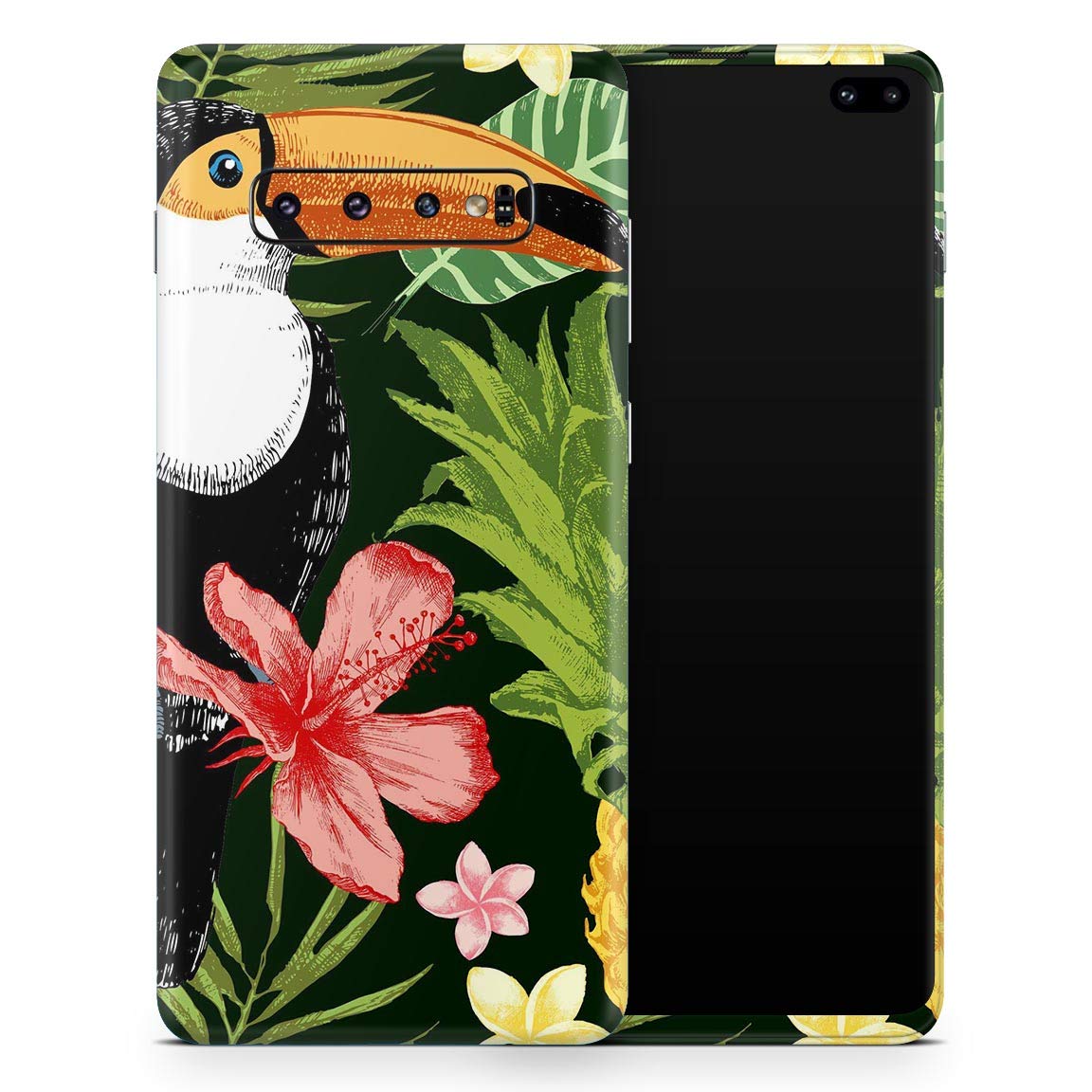 DesignSkinz Tropical Summer Forrest Protective Vinyl Decal Wrap Skin Cover Compatible with The Samsung Galaxy S20 (Screen Trim & Back Glass Skin)