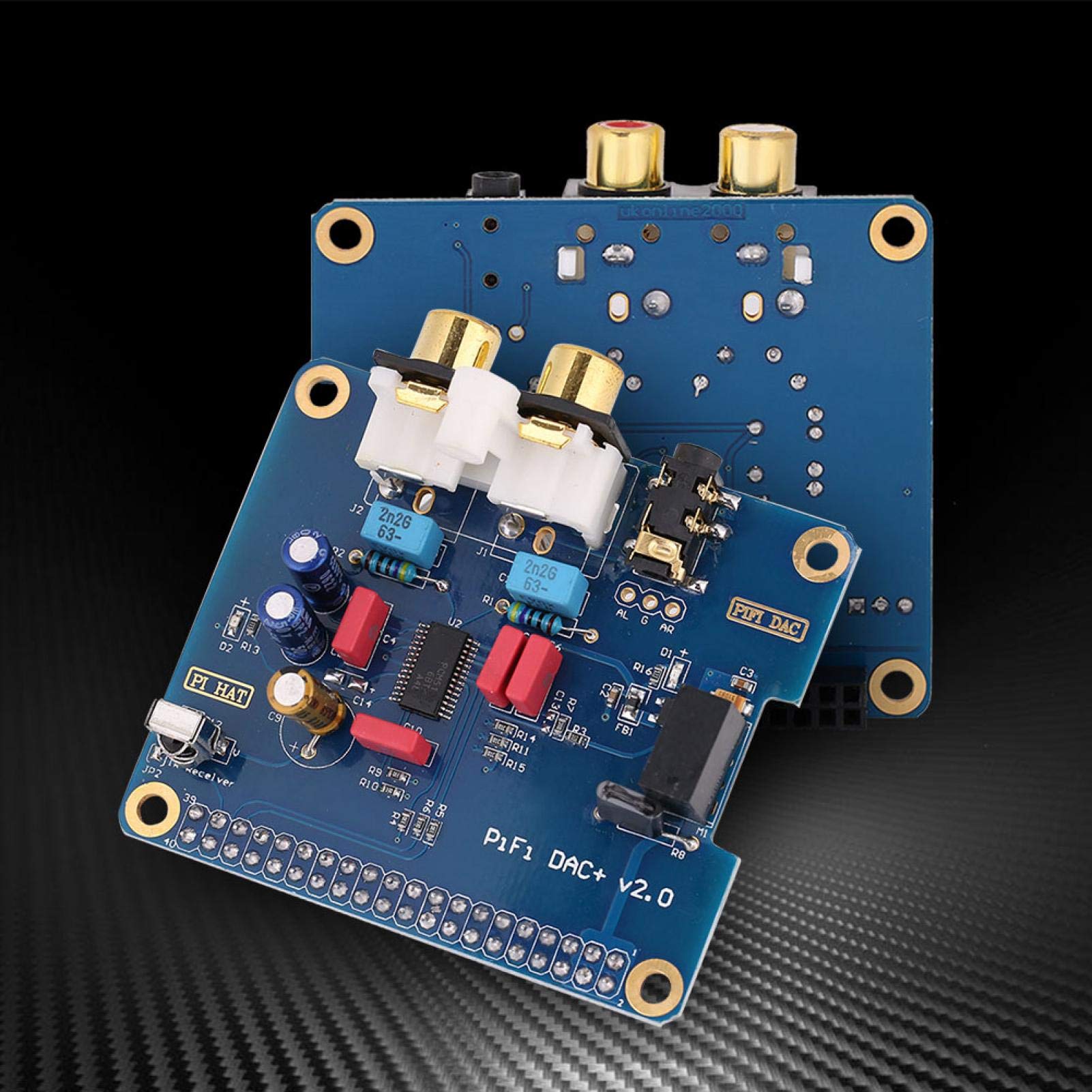Digital Audio Card, I2S Interface PiFi DIGI DAC + HiFi DIGI Digital Audio Card Insulated Power Supply Compatible with Raspberry B+, Raspberry 2 Model B,Raspberry 3B (64-bit)