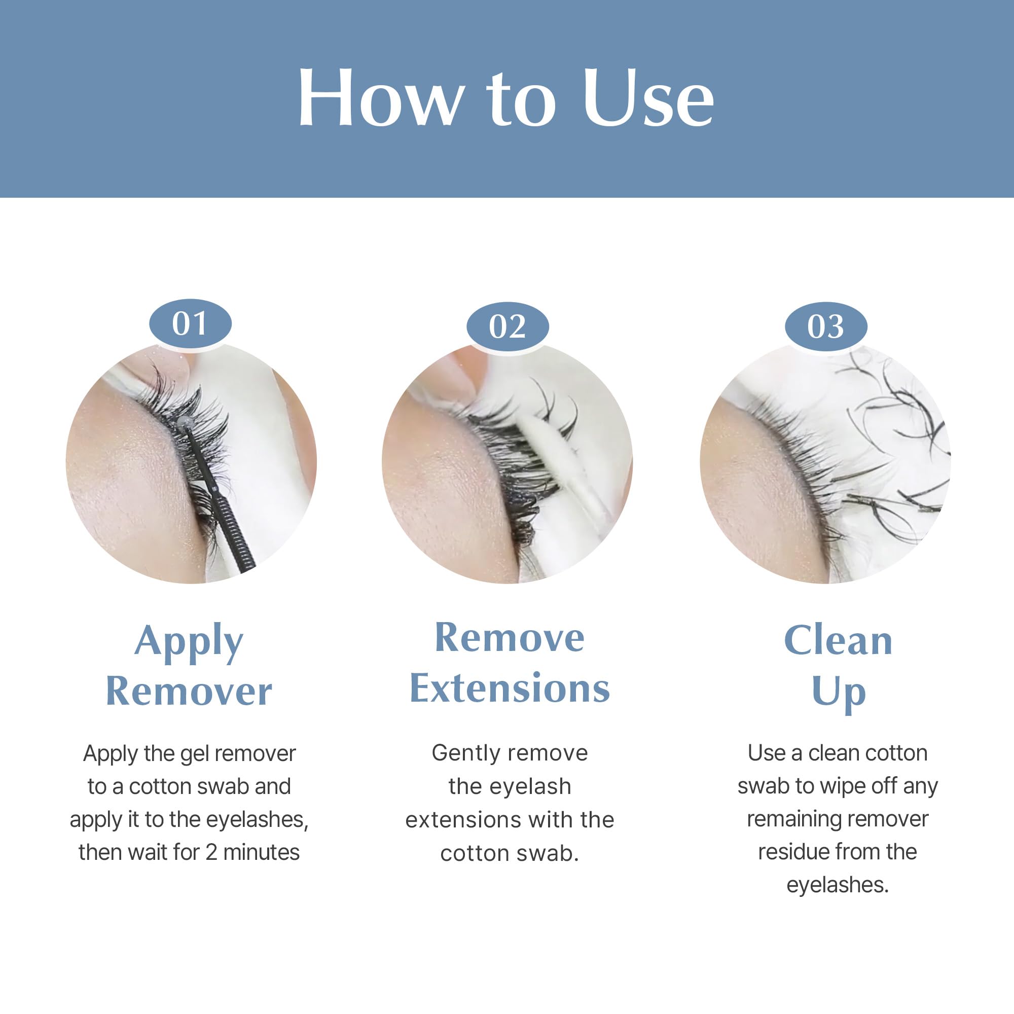 BL Lashes Gel Lash Glue Remover For Eyelash Extension, Alcohol Acetone GBL Free, Low Irritation, Suitable for Sensitive Skin, Fast Action Dissolves Strong Glue in 2 Minutes, 0.51 oz