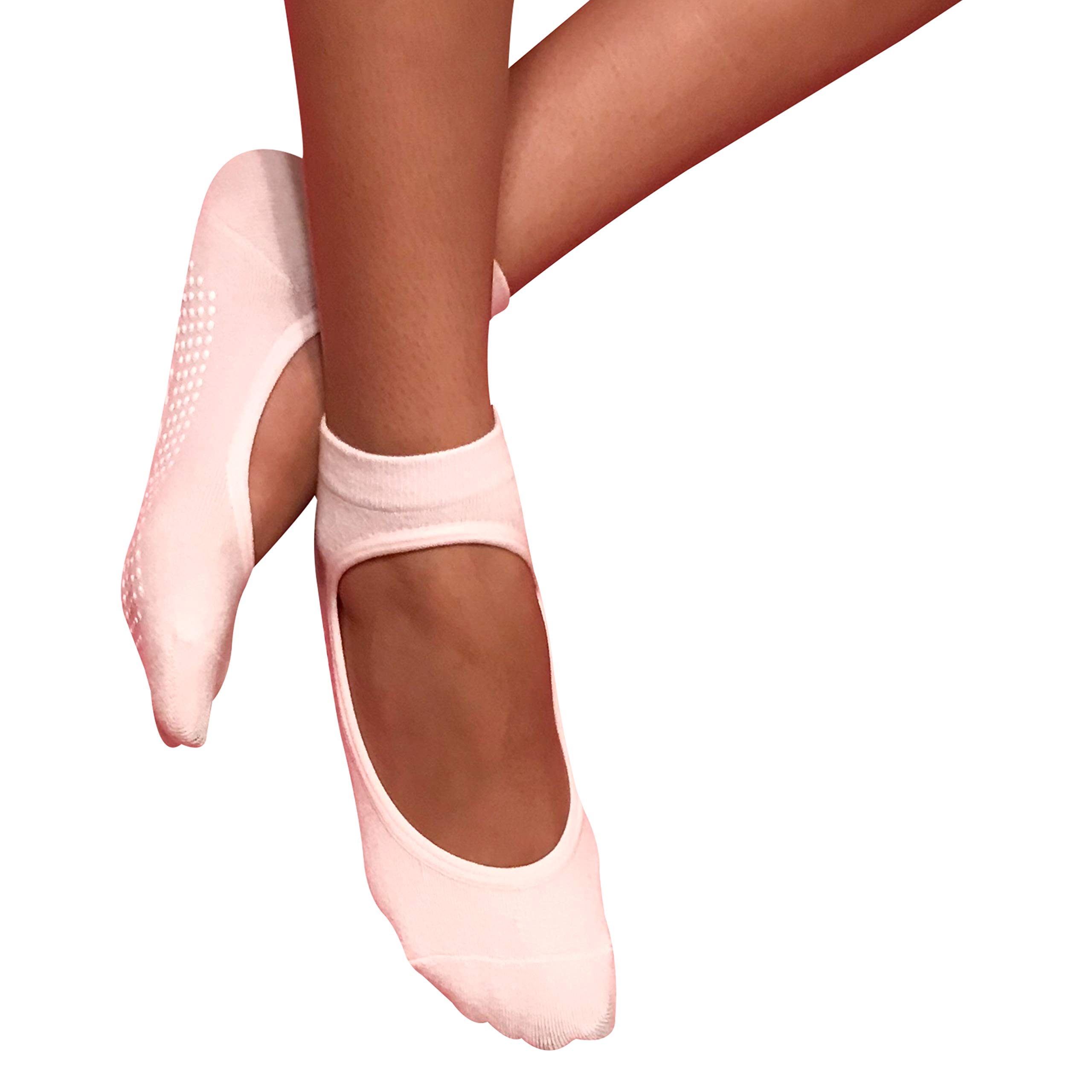 2-Pack Yoga Pilates Grip Socks Non Slip Sticky Barre Yoga Socks (2)