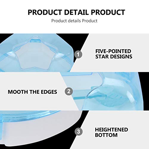 POPETPOP Hamster Sand Bathroom Plastic Sand Bath Container with Scoop Hamster Bathroom Sauna Toilet Bathtub for Mouse Hamster Chinchilla Rat Gerbil (Blue)