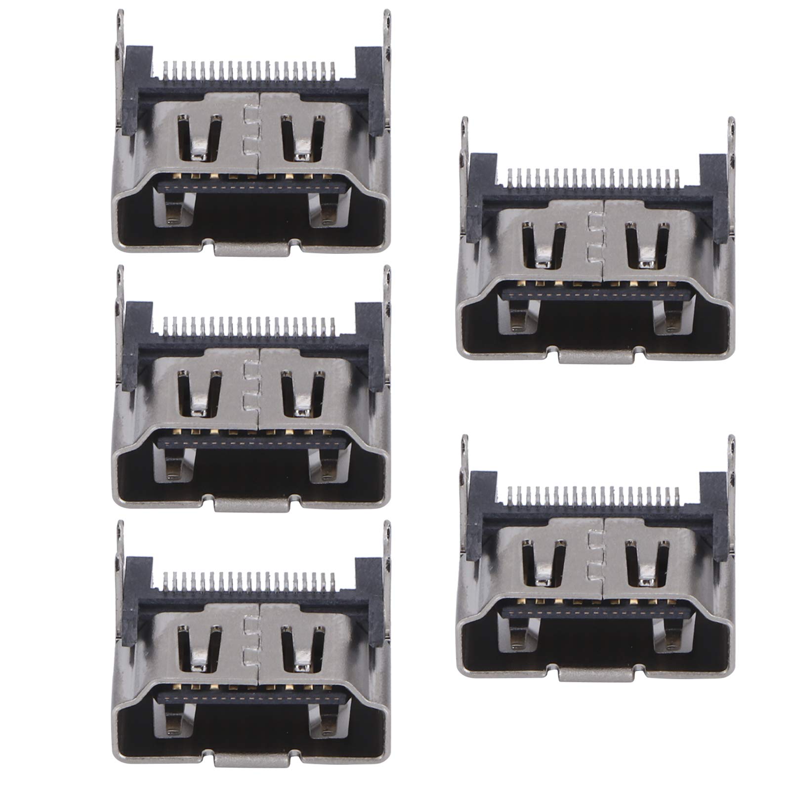 5Pcs Game Console Socket, HDMI Socket Port Interface Connector Replacement Parts for PS4 Slim/PRO, Accurate and Precise