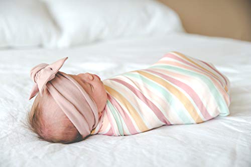 Copper Pearl Large Premium Knit Baby Swaddle Receiving Blanket Belle