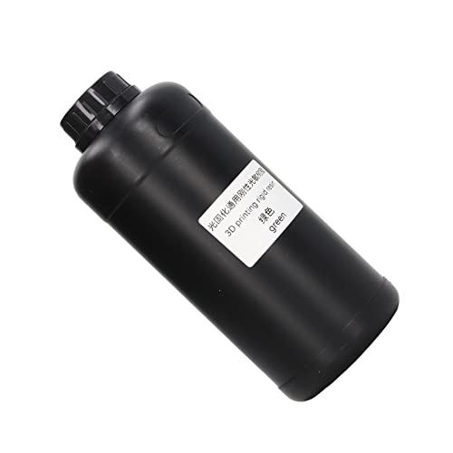3D Printer Resin, Good Fluidity Curing Rigid Resin 1000ml Low Shrinkage Easy to High Accuracy for Desktop Models(Green)