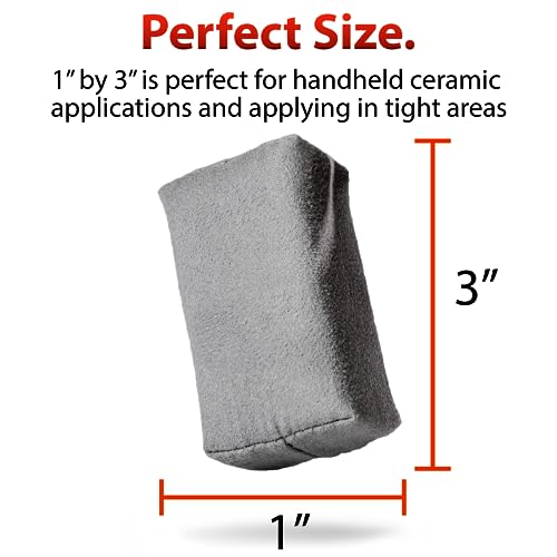 Adam's Polishes Suede Applicator (2 Pack) Car Detailing Sponge Applicator, Use With Ceramic Coating For Cars, Ceramic Spray Coating, Graphene Coatings On Car Paint, Metal, Plastic Trim, Rubber & Glass