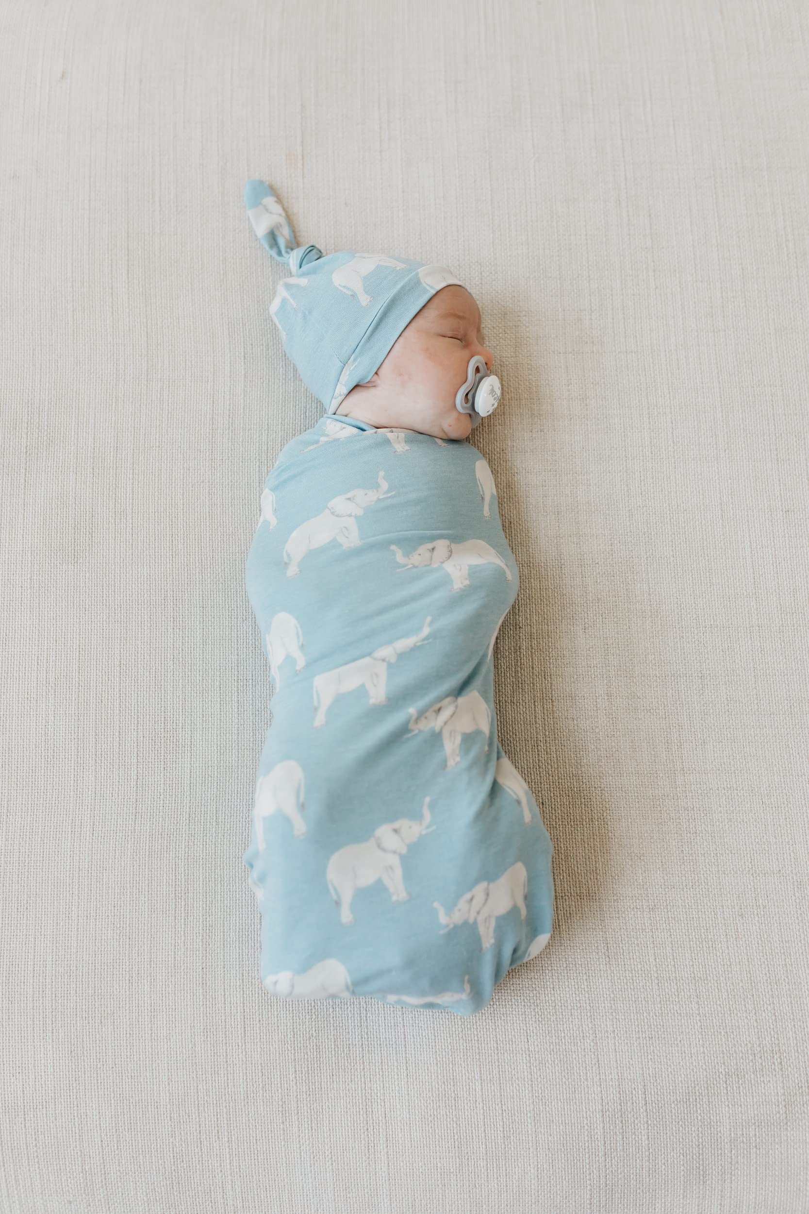 Copper Pearl Large Premium Knit Baby Swaddle Receiving Blanket Peanut