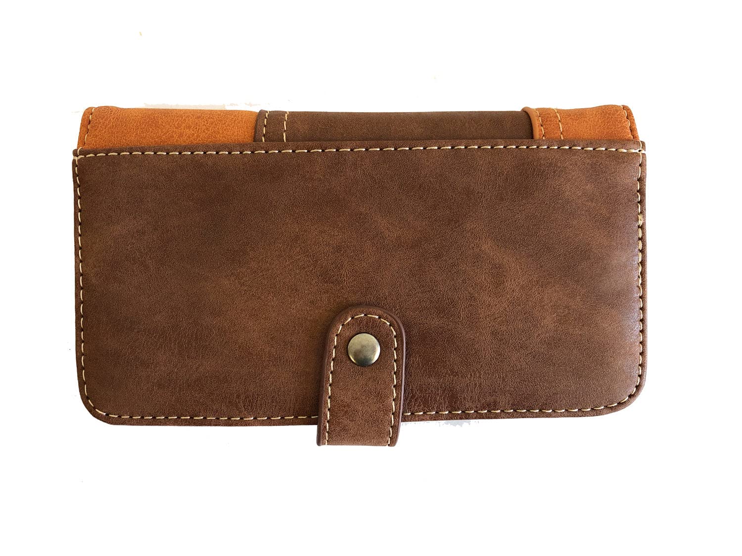 American Bling Concealed Gun Messenger Purse Wallet Set Tooling Patchwork Coffee, Medium